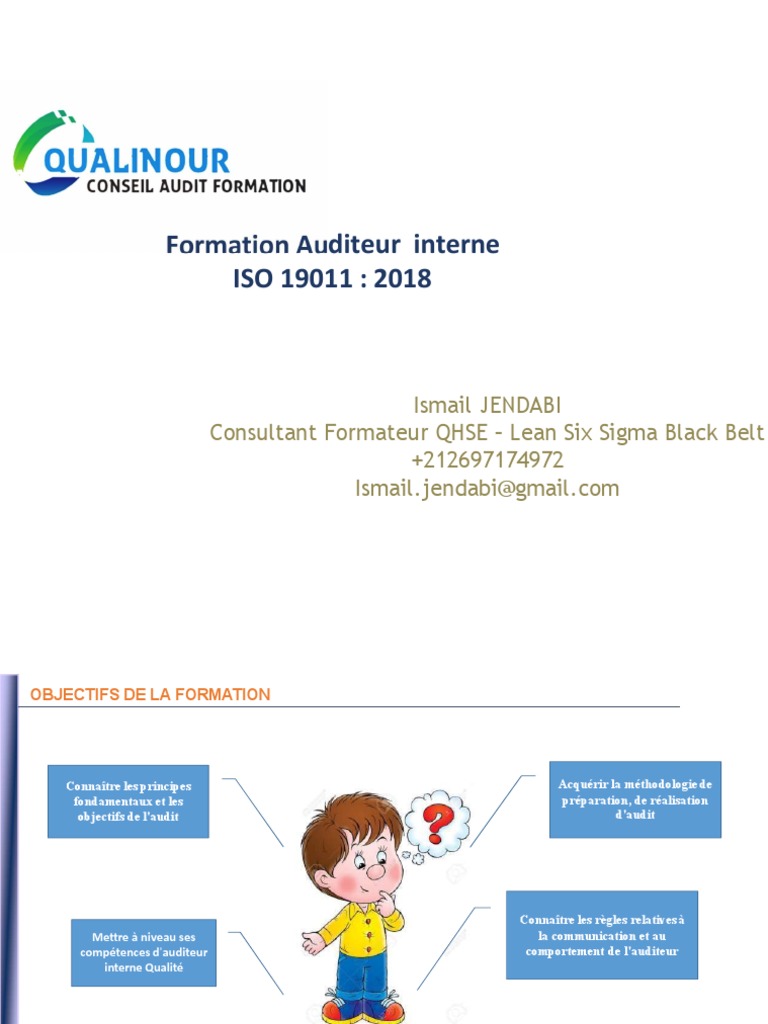 Support de Formation Auditeur Qualité Interne | PDF | Audit | Processus ...