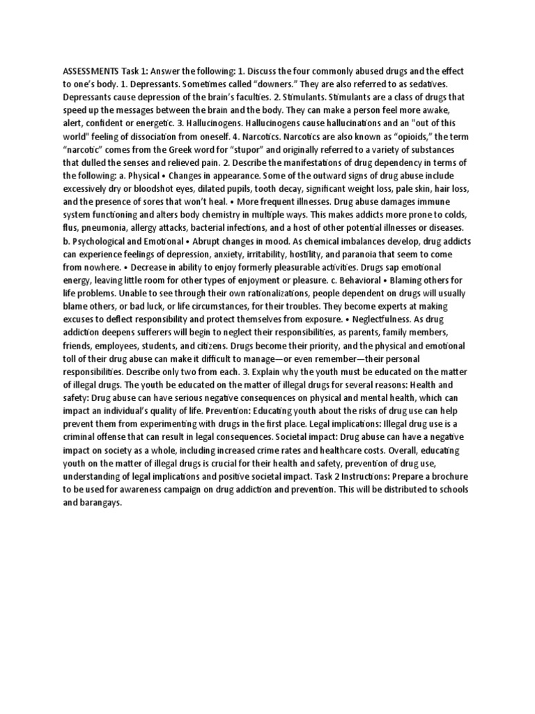 CWTS Module 4 | PDF | Substance Abuse | Drugs