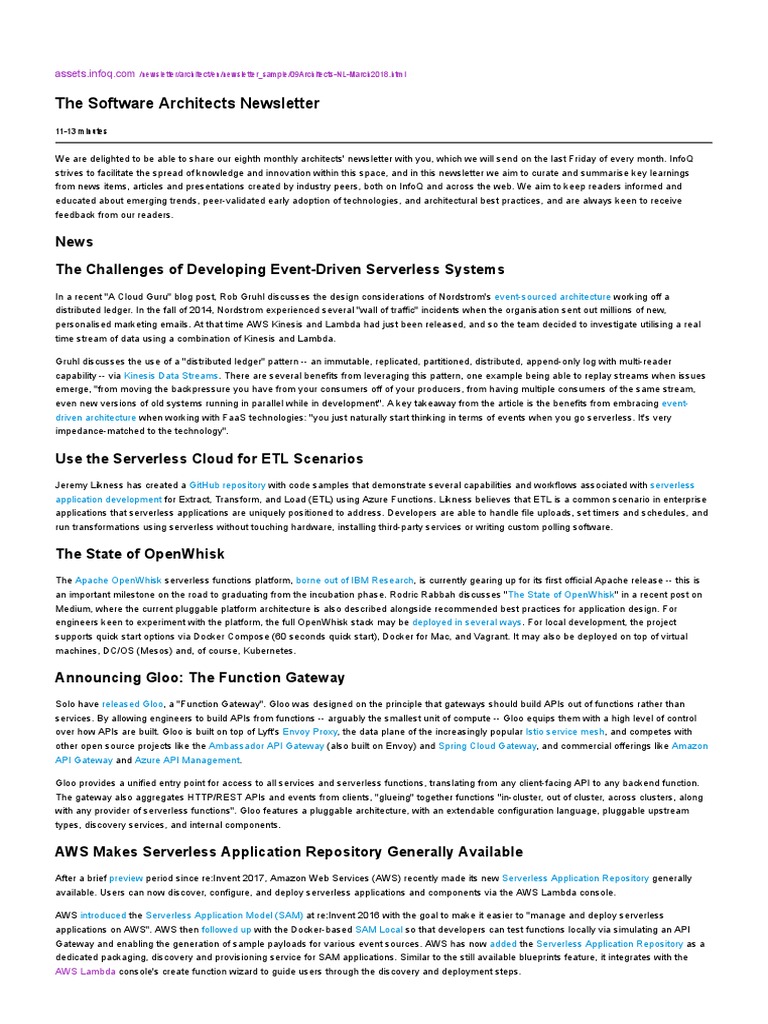 Issue 8 - Serverless. Case Study - Service Security - What's Left To Protect | PDF | Amazon Web ...