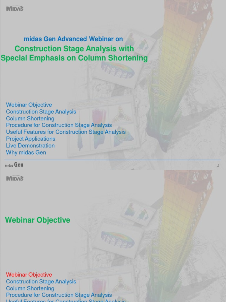 Dokumen - Tips - Midas Gen Advanced Webinar On Construction Stage Analysis Admin Midas Gen | PDF ...