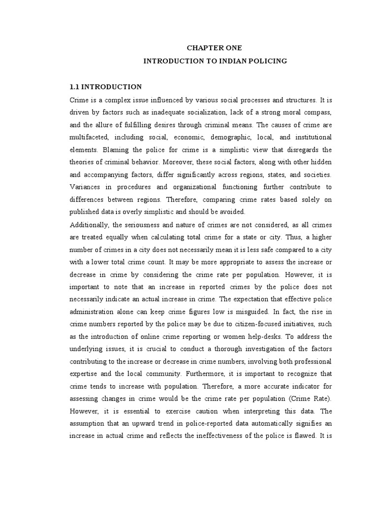 Dissertation Final | PDF | Police | Crimes