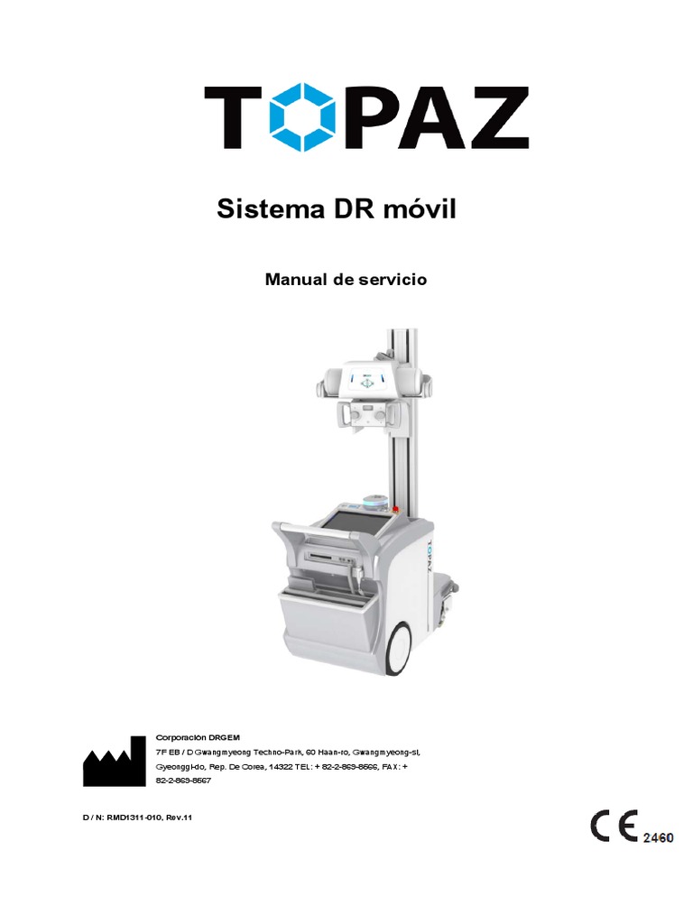 Manual Servicio Topaz SP | PDF | Pantalla de cristal líquido | Rayo X