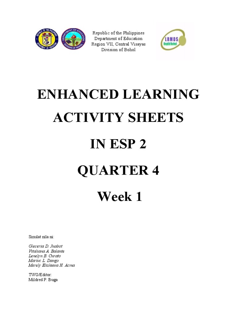 LAS EsP2 - Q4 Week1 Enhanced | PDF