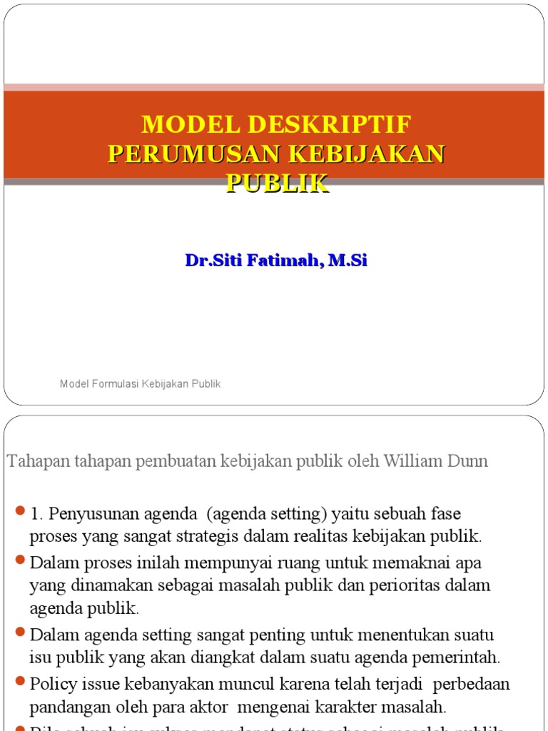 Formulasi Kebijakan Publik | PDF | Karier & Perkembangan