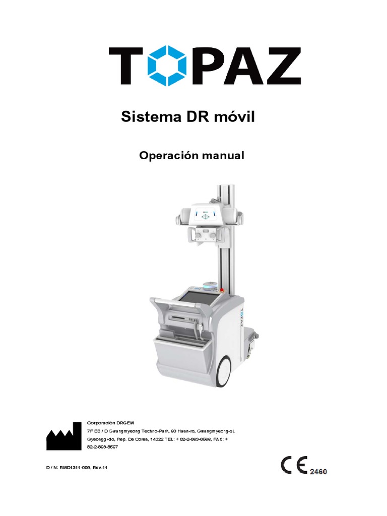 Manual Usuario Topaz SP | PDF | Rayo X | Relámpago