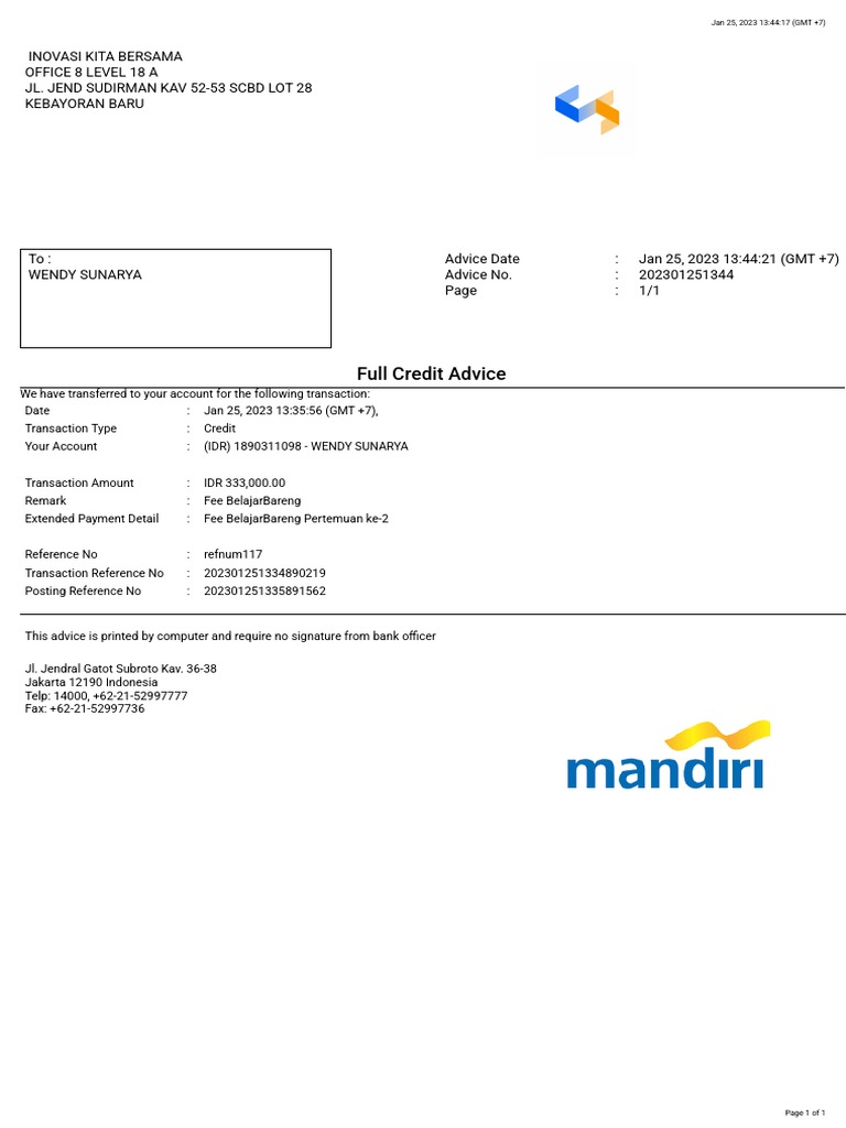 Advice Printing | PDF