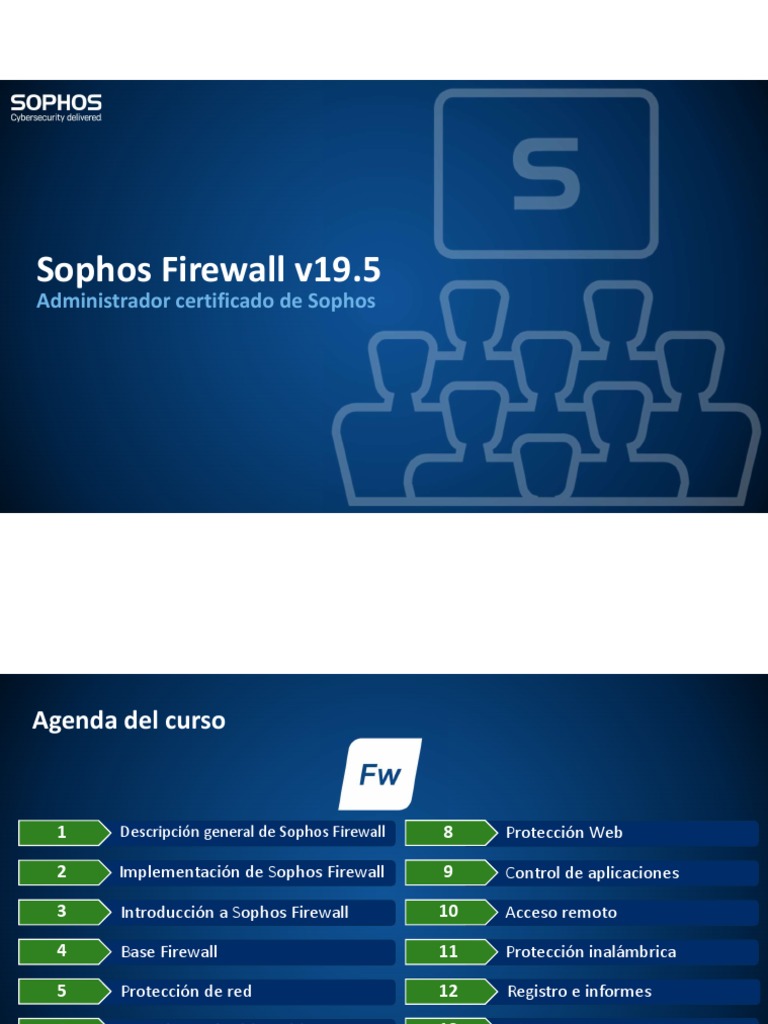 Documentacion Sophos Firewall | PDF | Cortafuegos (informática) | Red privada virtual