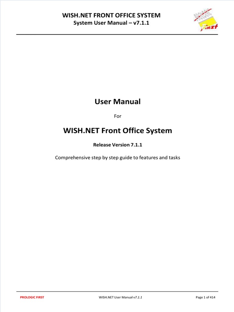 WISH.NET User Manual v7.1.1 | PDF | Credit Card | Service Industries