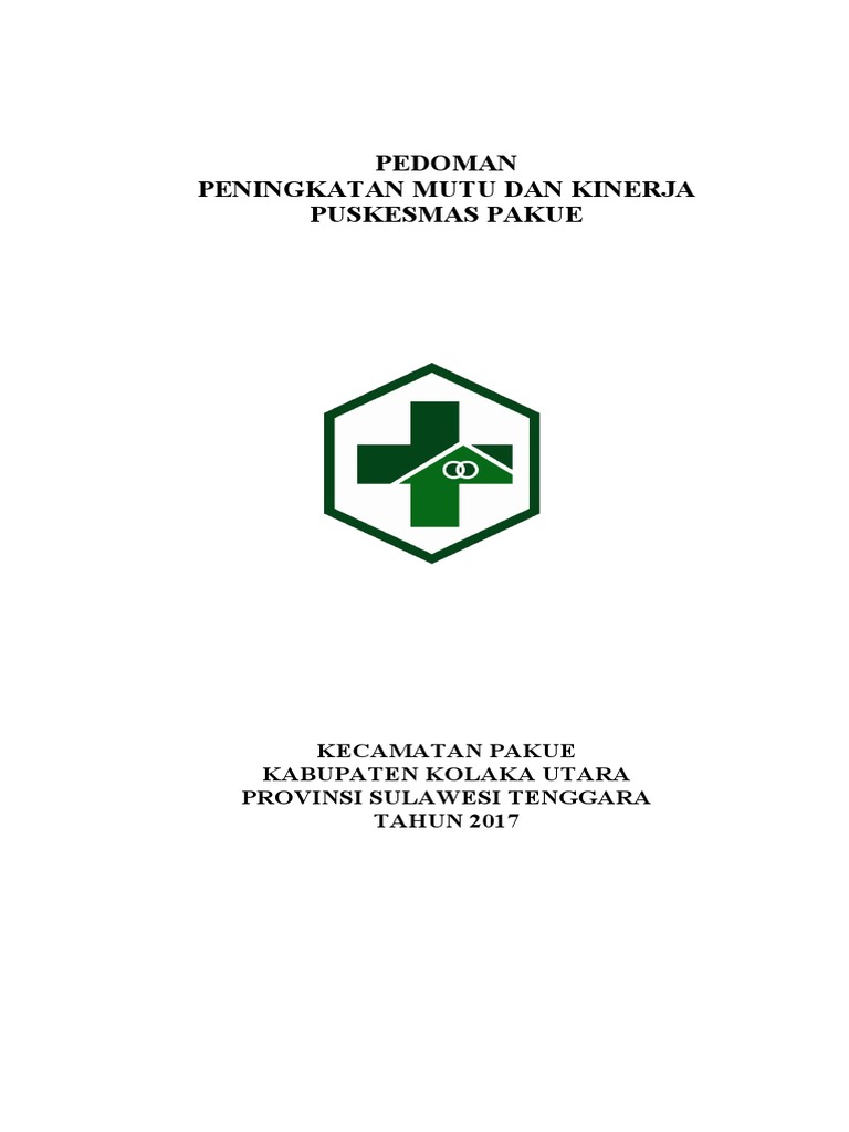 E.P.3.1.1.3 Pedoman Peningkatan Mutu & Kinerja Puskesmas Pakue | PDF