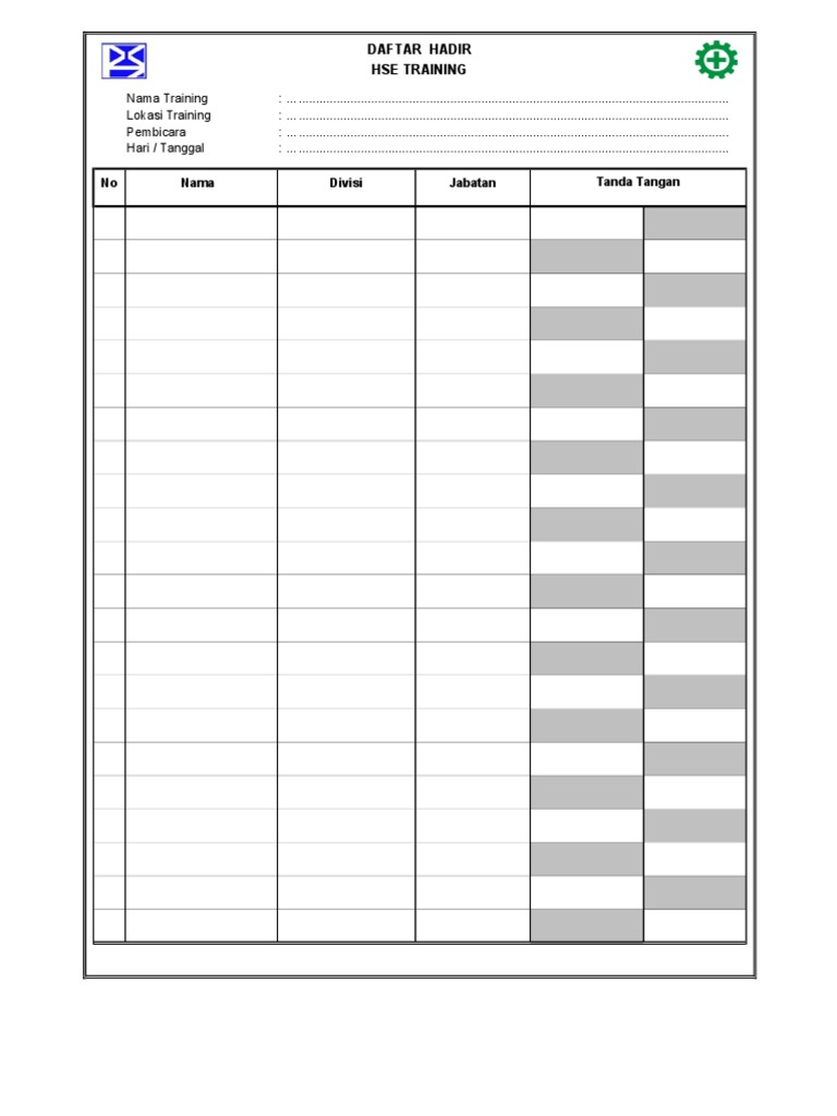 Absen Hse Training | PDF