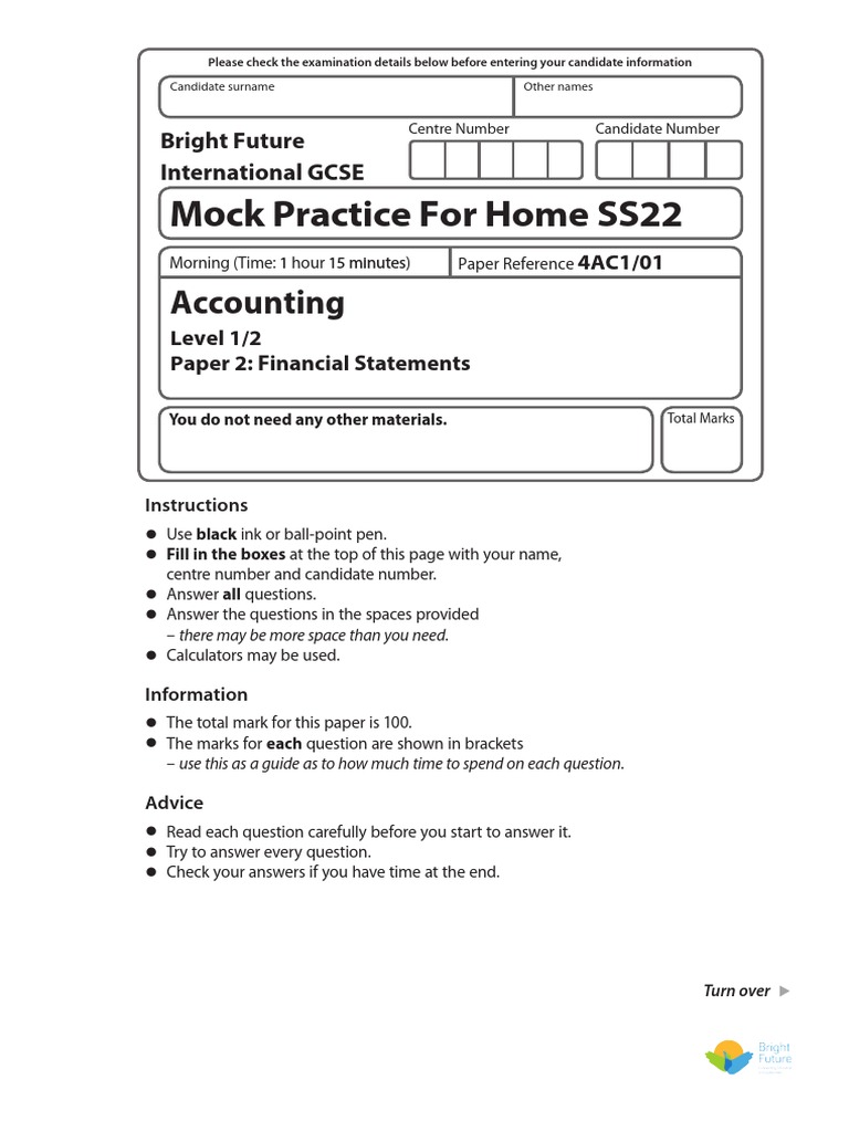SS22 | PDF | Balance Sheet | Business
