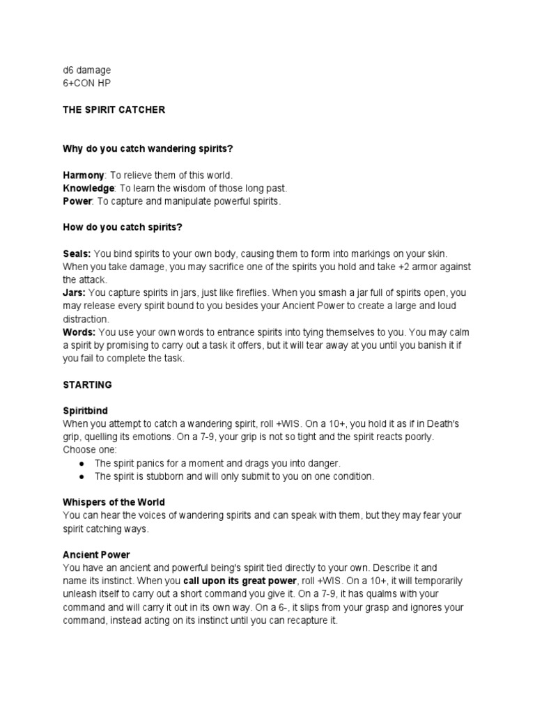 The Spirit Catcher | PDF