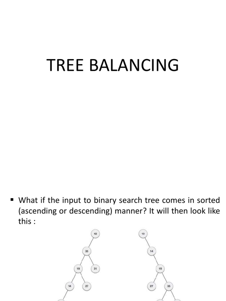 Tree Balancing Pdf Algorithms And Data Structures Computer Data