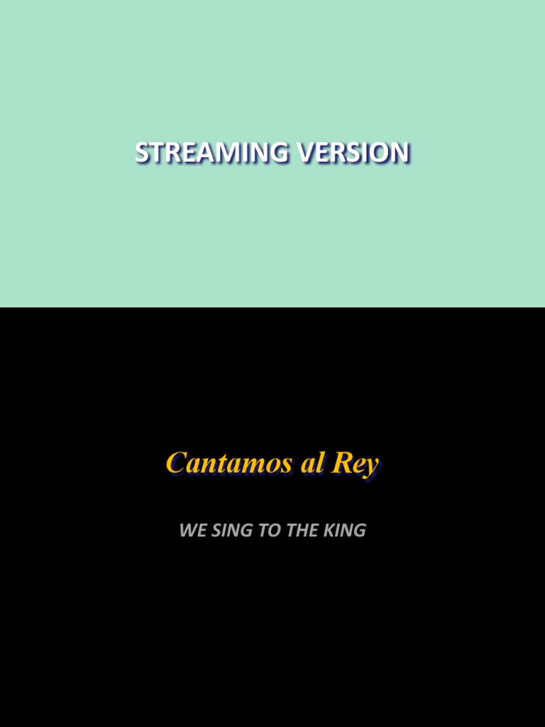Cantamos Al Rey - We Sing To The King (Coalo Zamorano) | PDF | Spanish ...