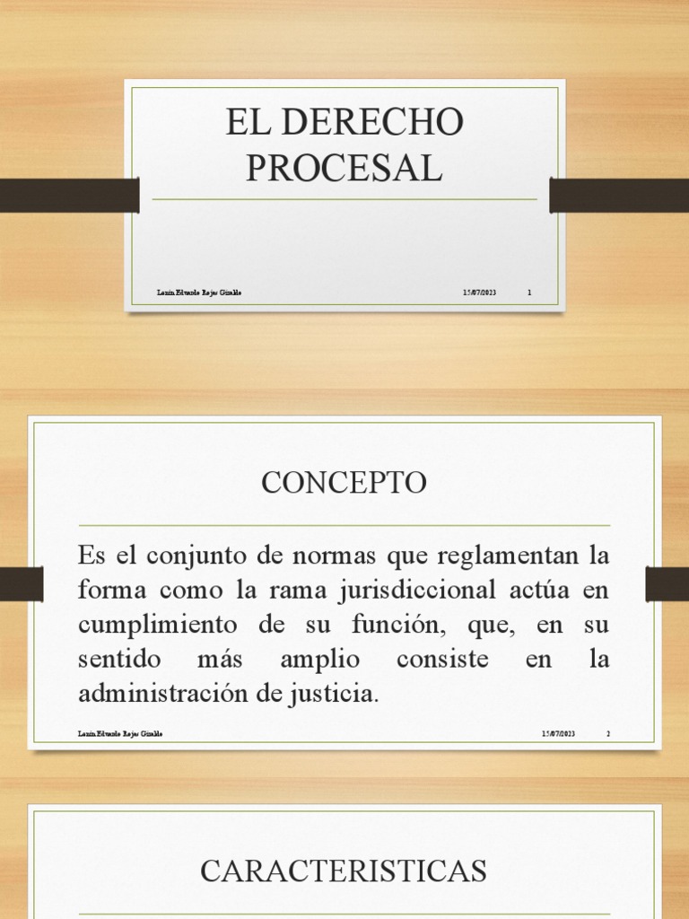 Concepto y Fuentes Del Derecho Procesal | PDF | Ley procesal | Caso de ley