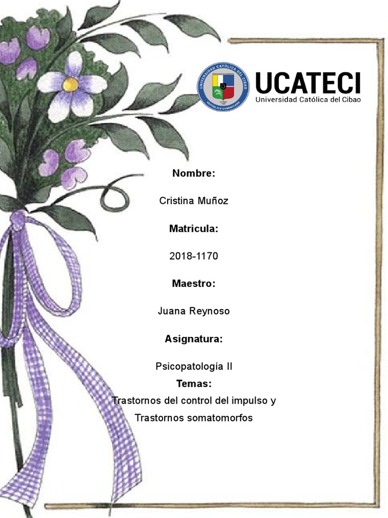 Tarea 6 Psico Pato | PDF | Trastorno mental | Ansiedad