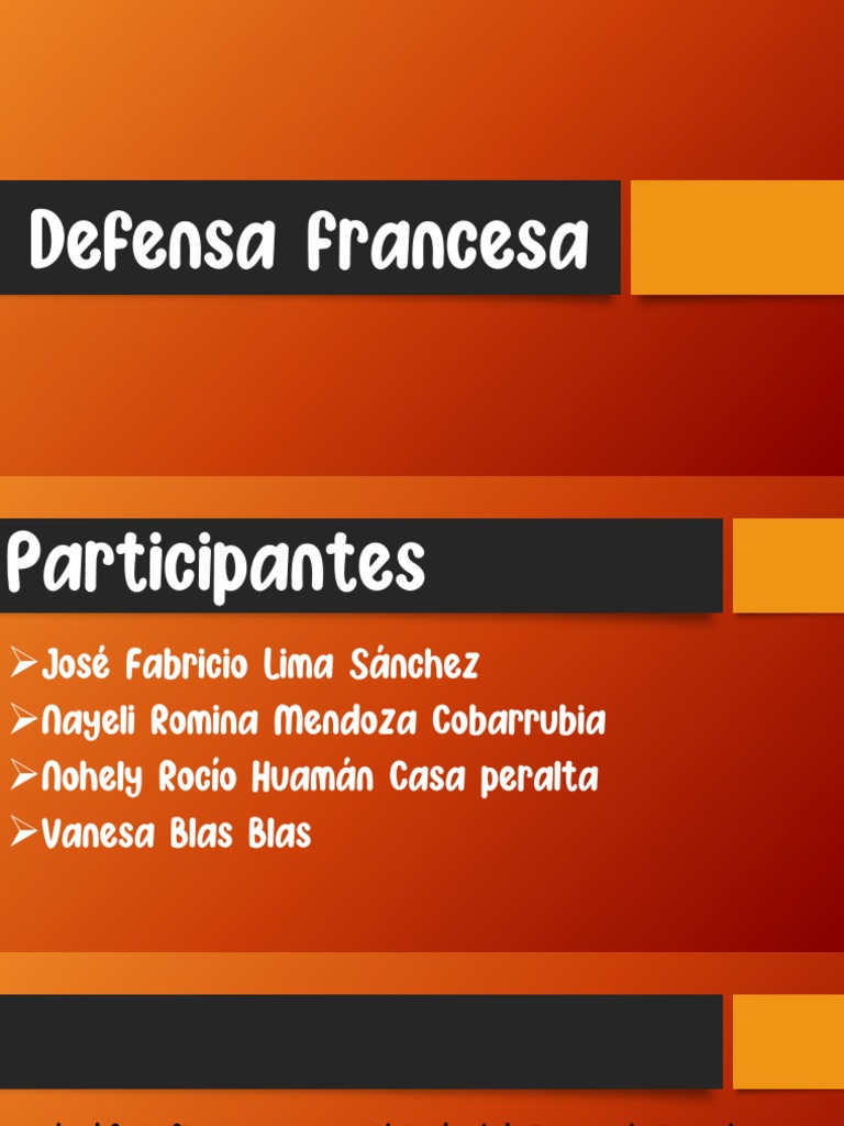 Defensa Francesa | PDF