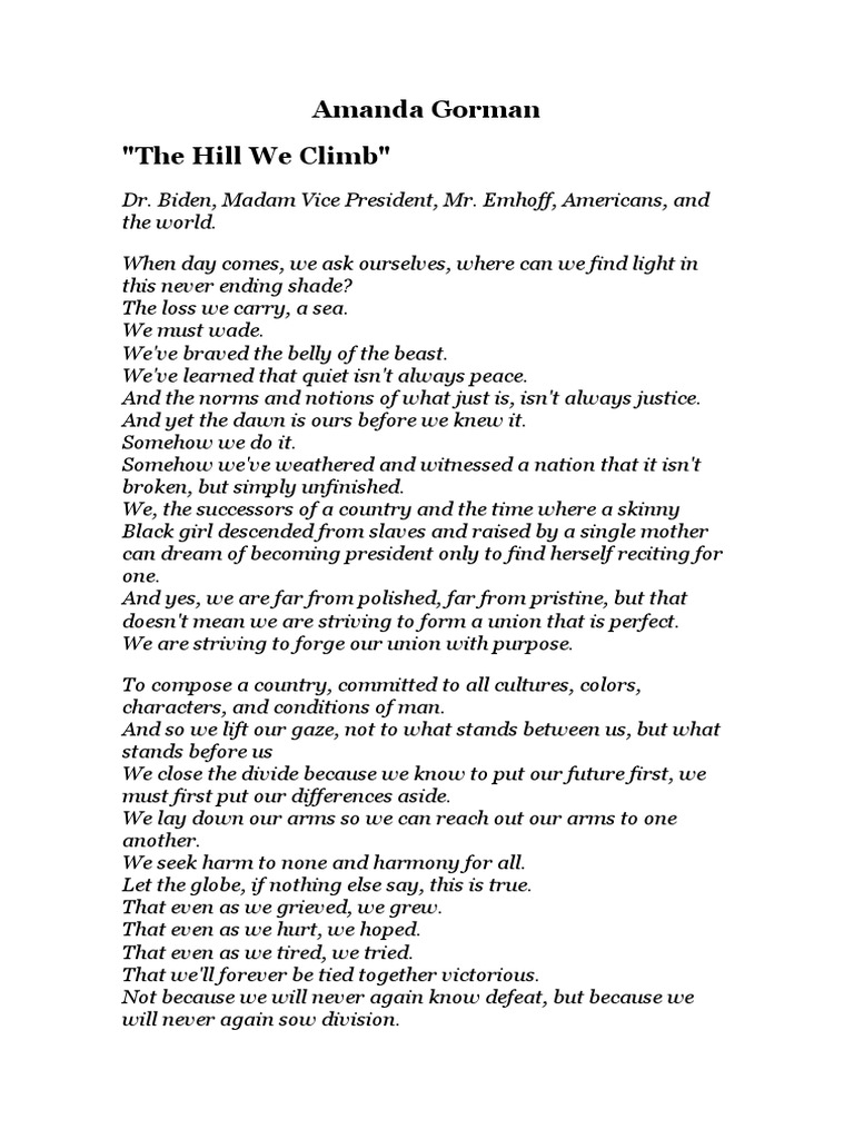Amanda Gorman | PDF