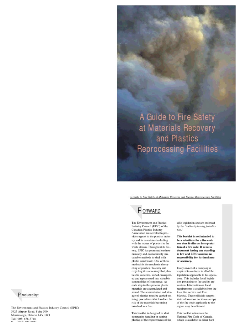 A Guide To Fire Safety at Materials Recovery and Plastics Reprocessing ...