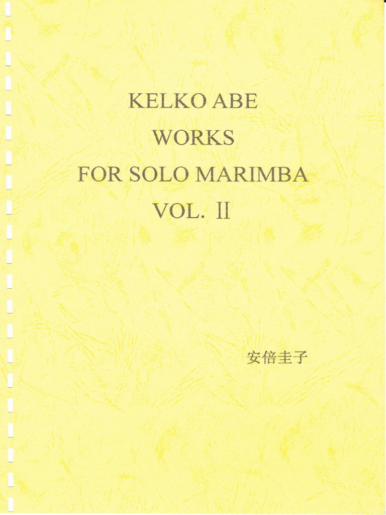 Keiko Abe Works Vol Ii Pdf