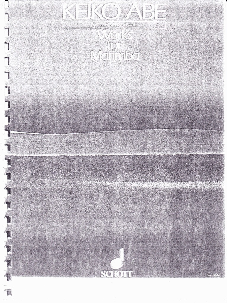 Keiko Abe Works For Marimba 2 Pdf