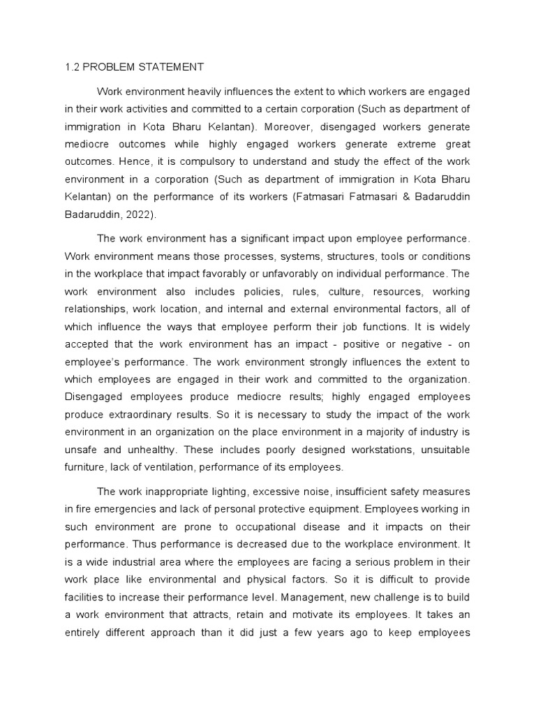 Problem Statment - Affendi | PDF | Employment | Immigration Problem Statment - Affendi | PDF | Employment | Immigration