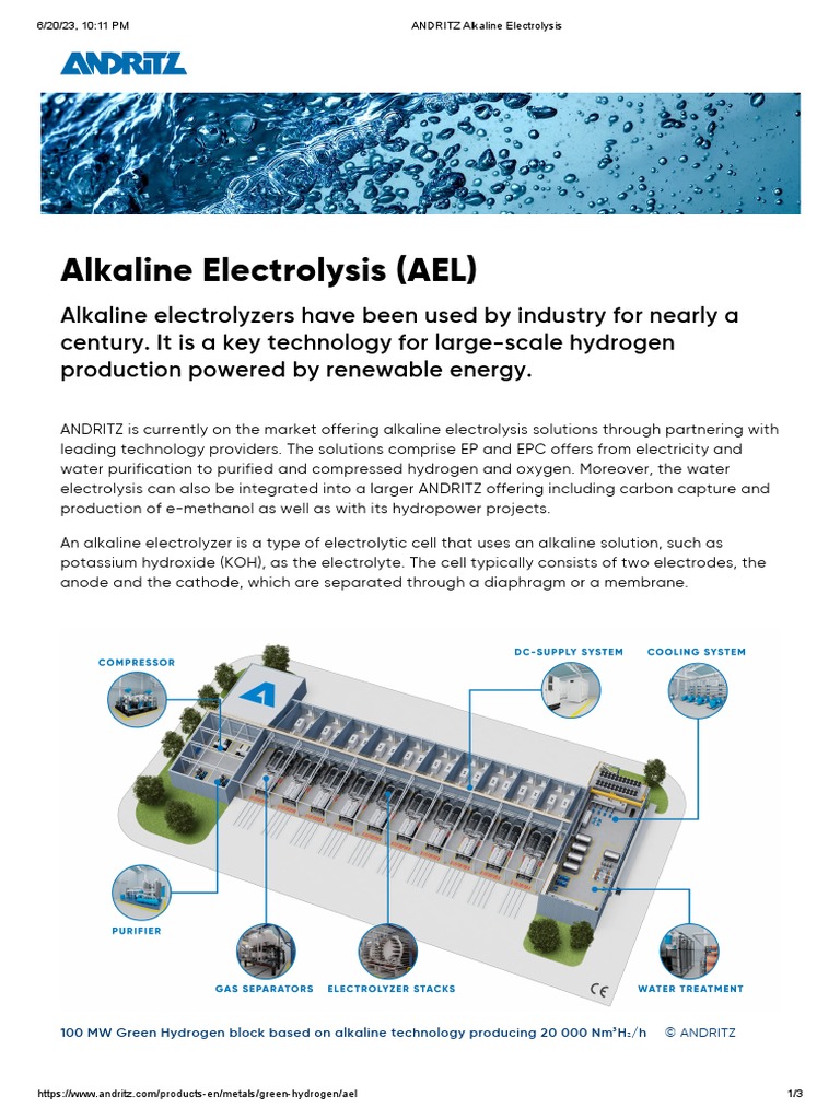 ANDRITZ Alkaline Electrolysis | PDF | Home & Garden