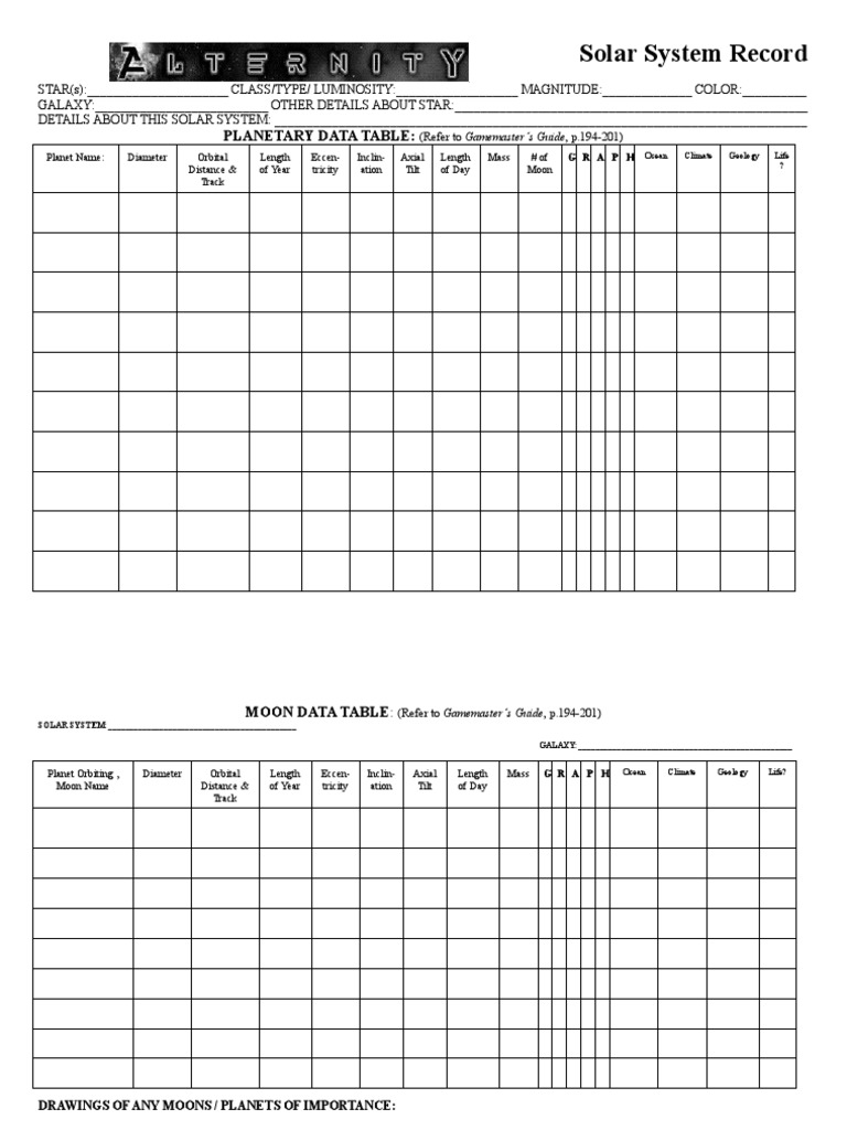 Solar System Record | PDF