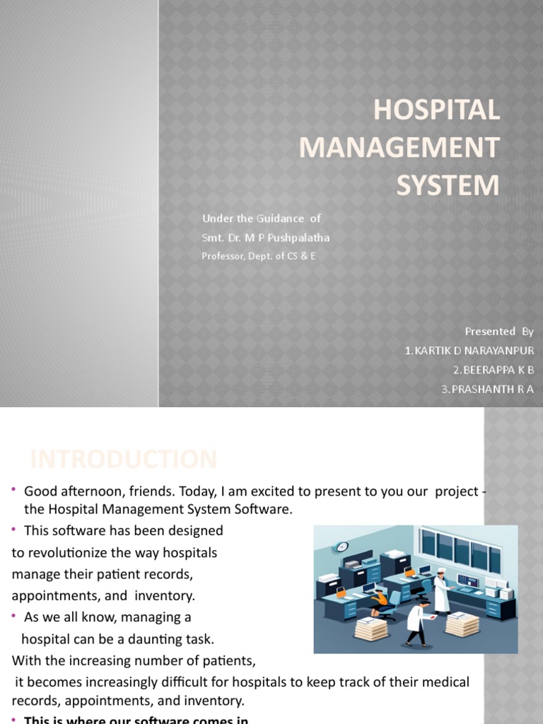 Hospital Management System Pdf Use Case Hospital