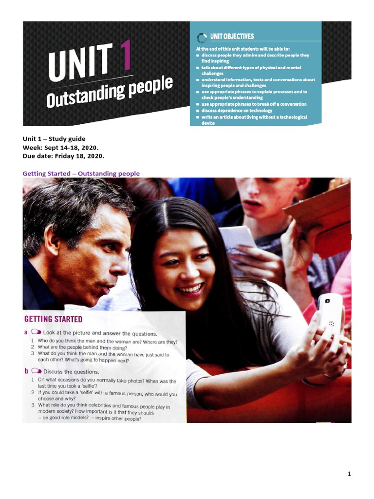 Unit 1 - Study Guide | Download Free PDF | Phrase | Question