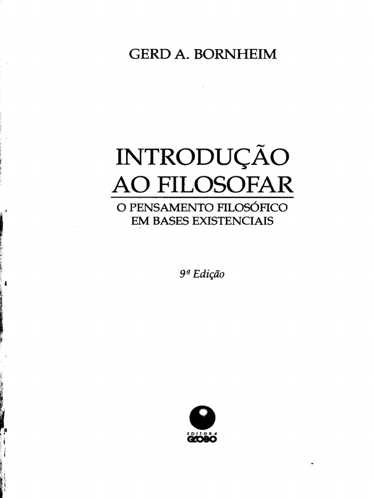 Introdução Ao Filosofar | PDF