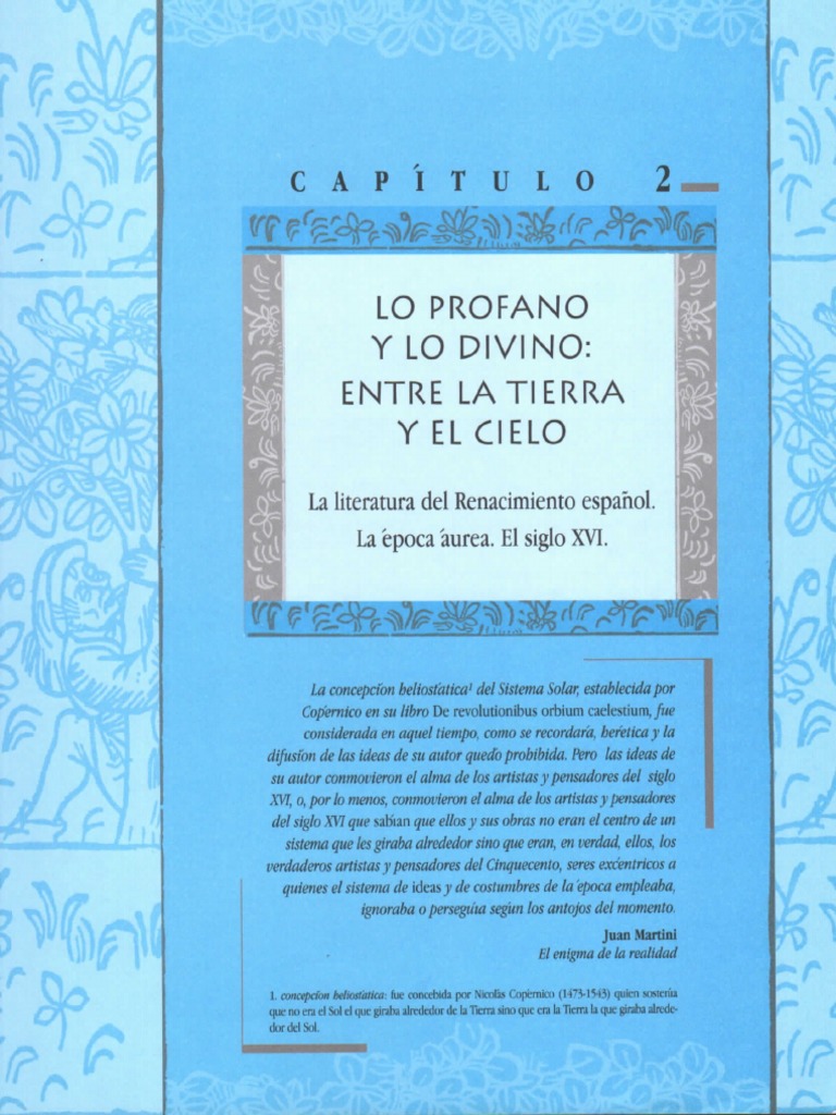 Capítulo 2. Lo Profano y Lo Divino: Entre La Tierra y El Cielo | PDF