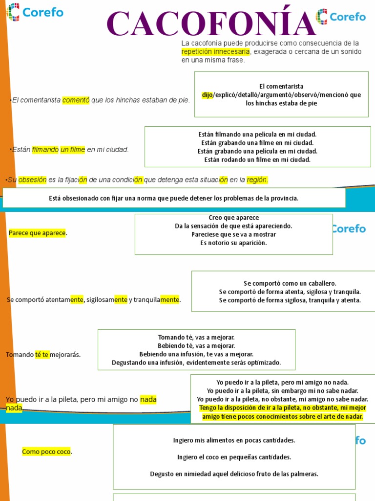 Cacofonía Pdf