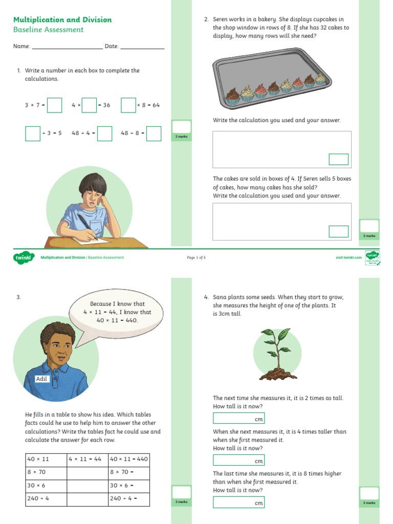 Baseline Assessment | PDF | Foods | Desserts