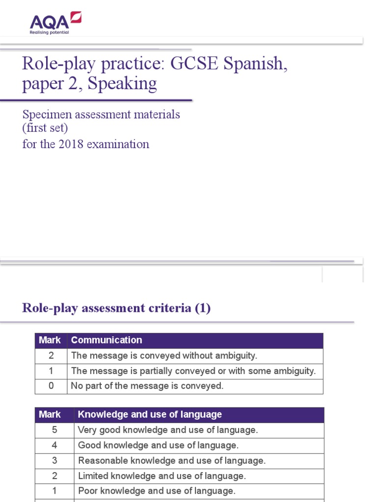 Aqa 86982 RPP Speaking | PDF | Linguistics | Cognition