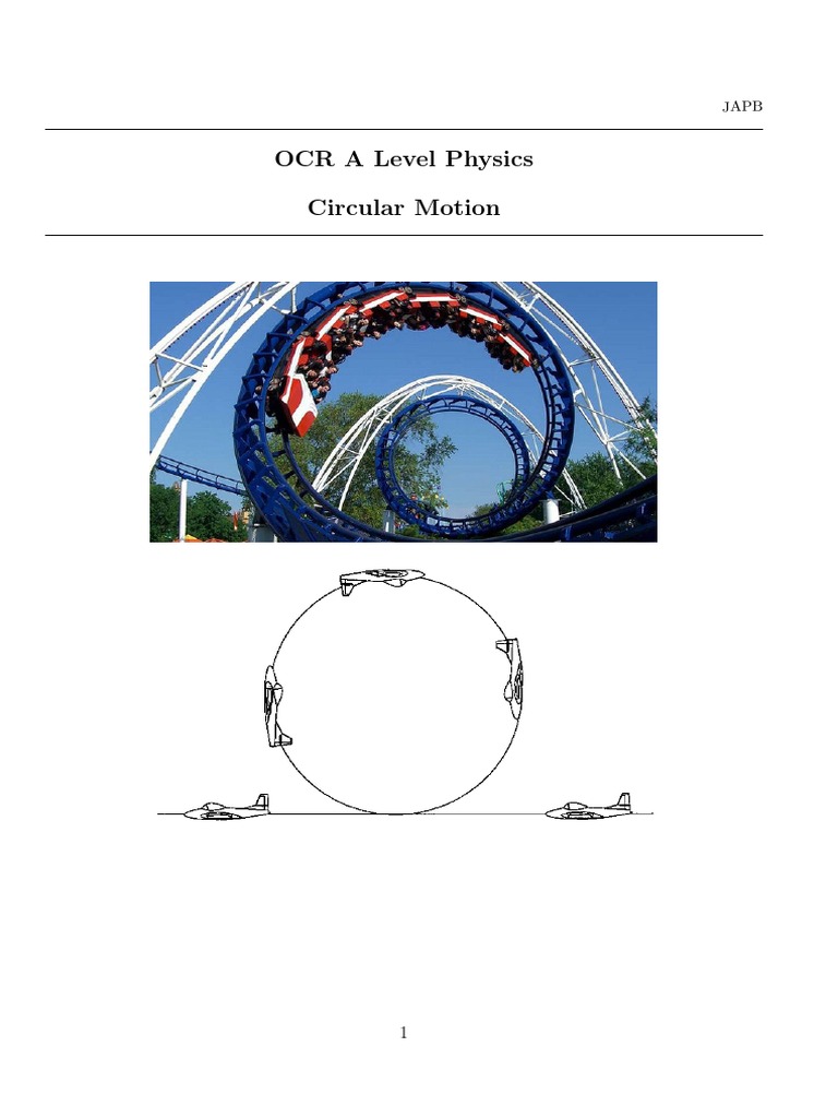 OCR ALevel H556 Circular Motion | PDF | Acceleration | Speed