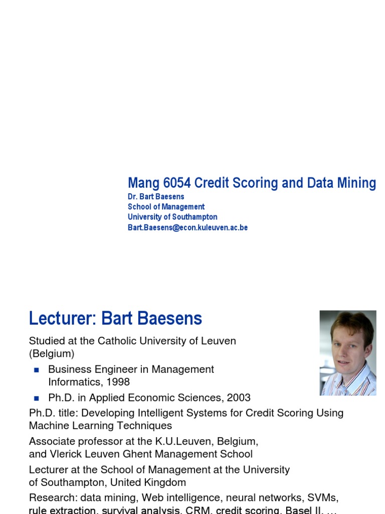 Credit Scoring And Data Mining Pdf Receiver Operating Characteristic Credit Rating Agency