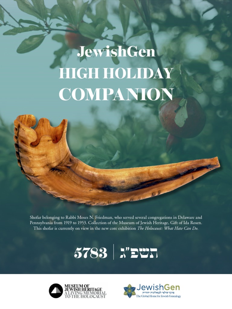 Jewish Gen High Holiday Companion 2022 | Download Free PDF | High Holy ...