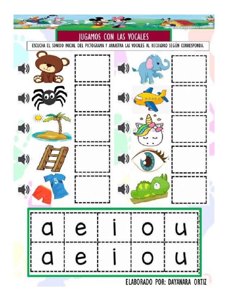 vocales recortar | PDF