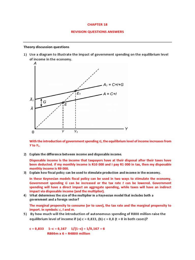 Chapter 18 - Revision Questions Answers-1 | PDF | Consumption ...