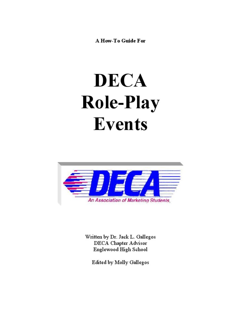 Deca Role-Play Events: A How-To Guide For | Download Free PDF ...