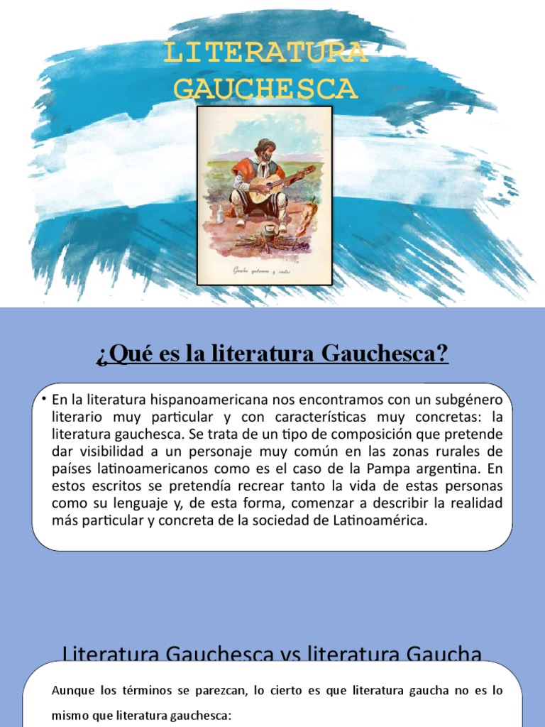 Literatura Gauchesca - Clase 1 | PDF