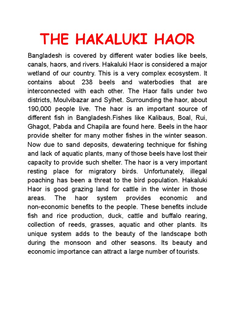 The Hakaluki Haor | PDF | Home & Garden