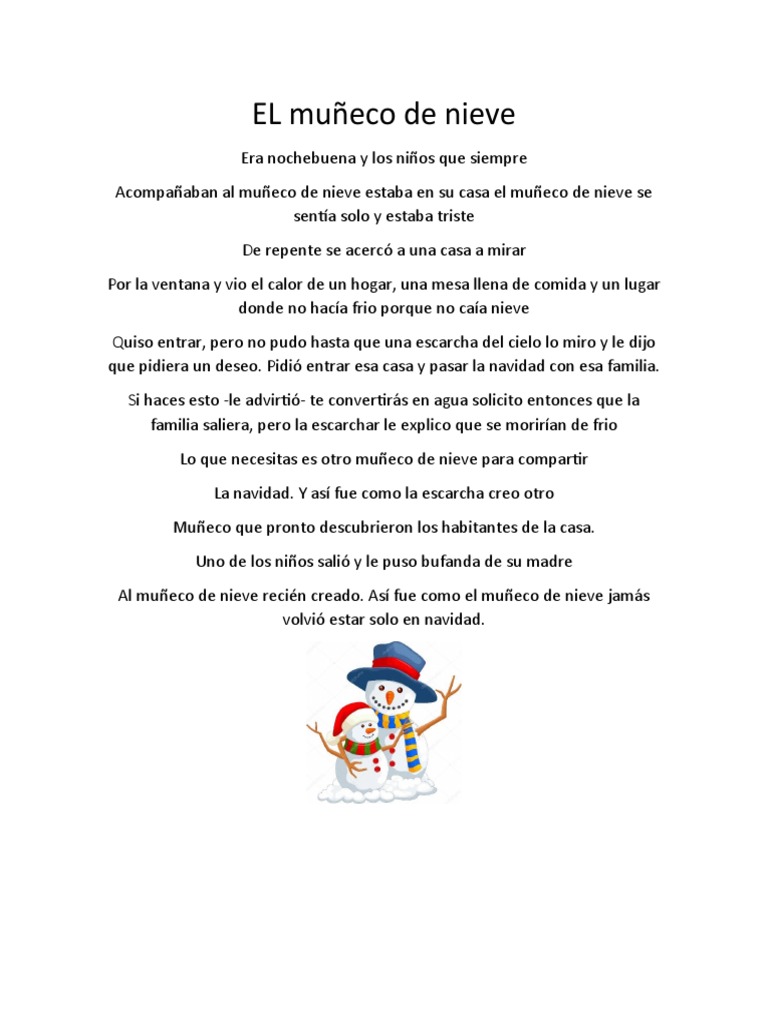 EL muñeco de nieve | PDF