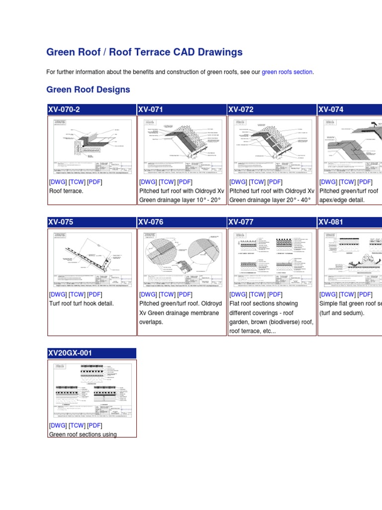 Terrace Garden Details On Cad