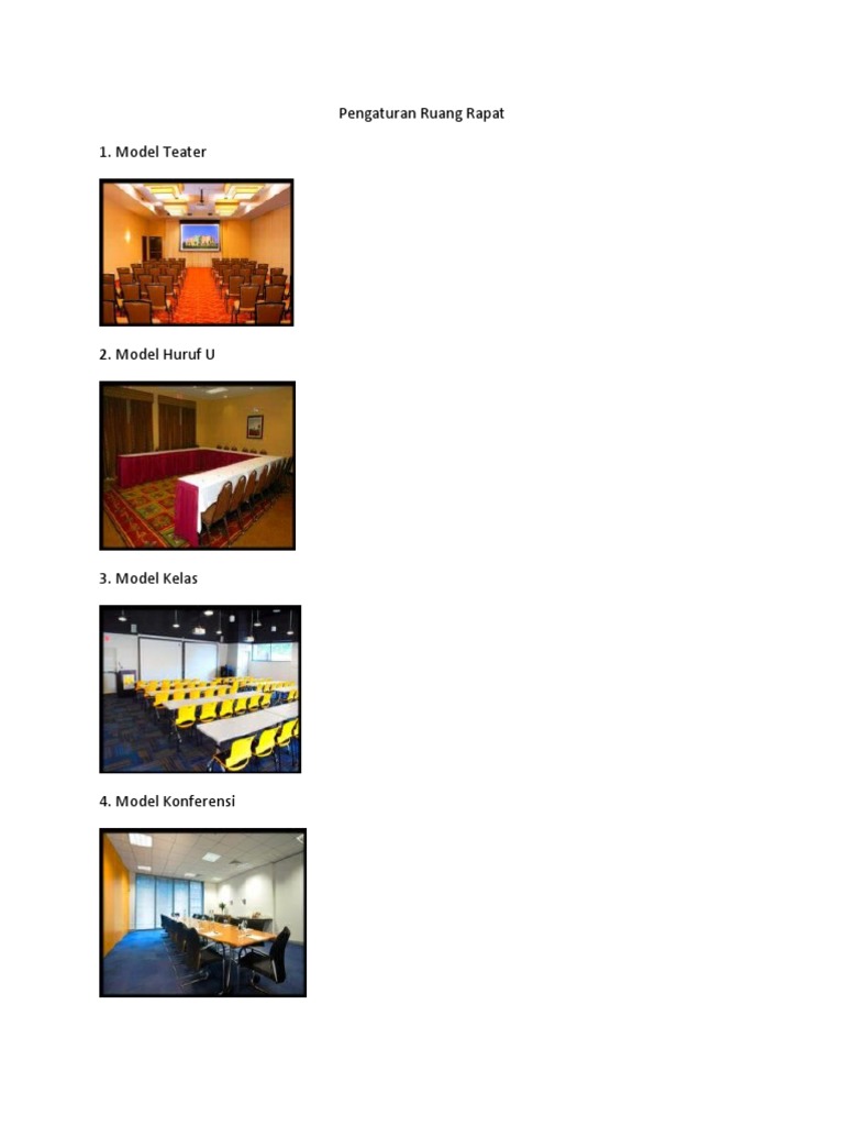 Pengaturan Ruang Rapat Pdf