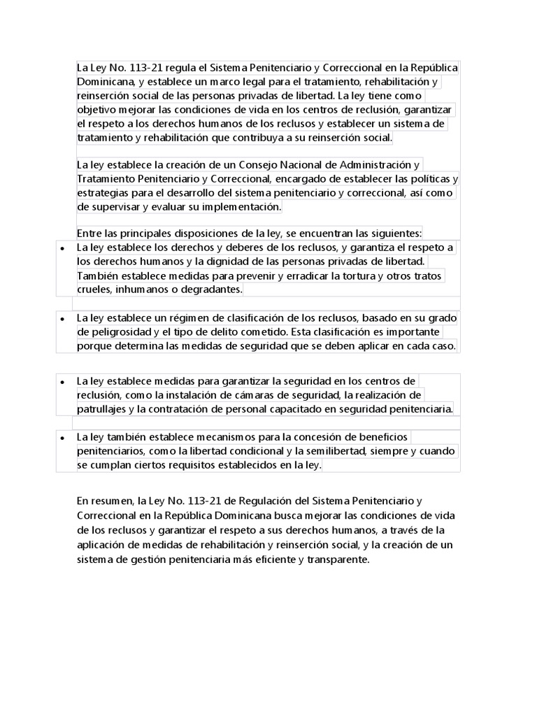 La Ley N113-21 | PDF