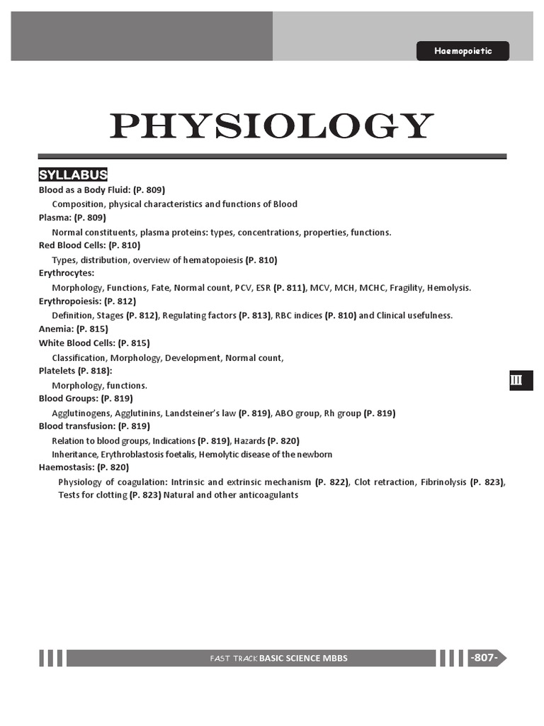 Physiology | PDF