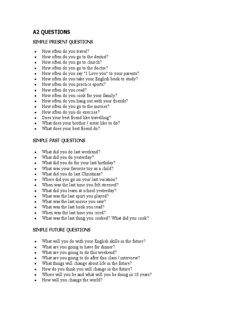 A2 Questions | PDF