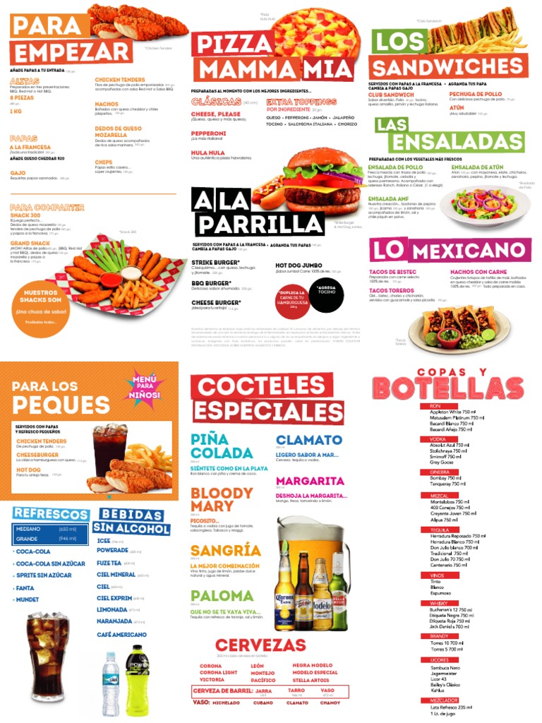 Menu Amf CDMX Sept20 | PDF | ensalada | Pancho